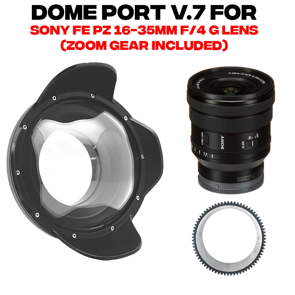 Using the Sony FE PZ 16-35mm f/4 G Lens in Seafrogs Dome Port V.7( zoo ...