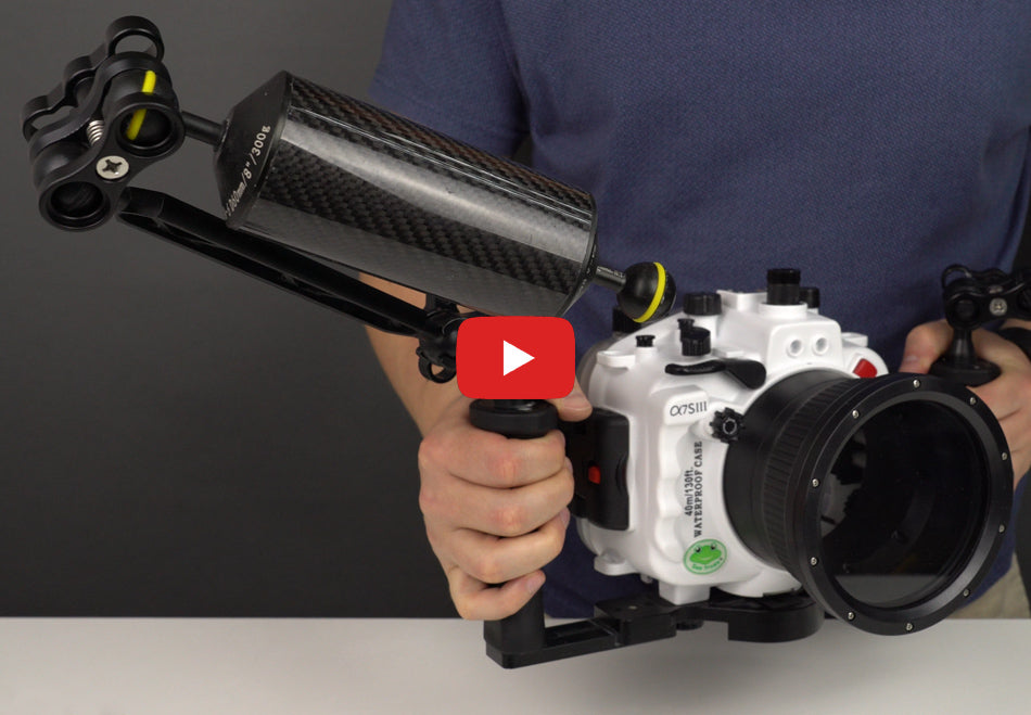 How to assemble underwater camera rig – seafrogs